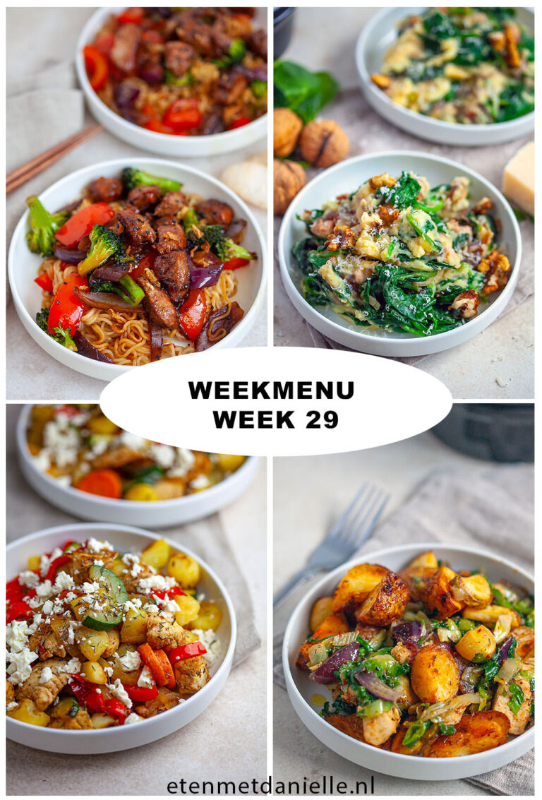 WEEKMENU WEEK 29 2025. – Eten met Danielle
