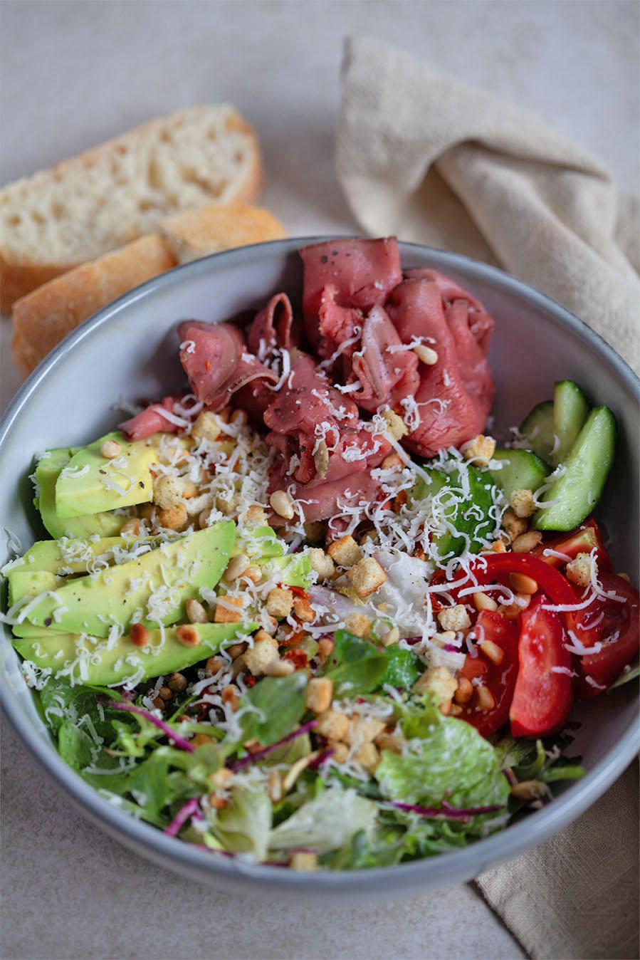 Rosbief saladebowl.